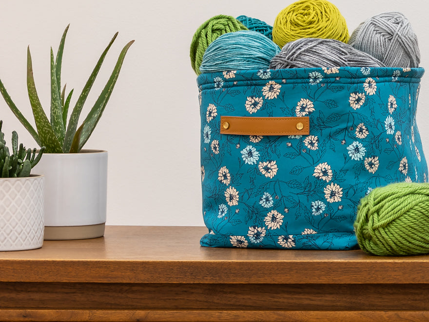 Fabric Boxes with Handles Project | Handicraft