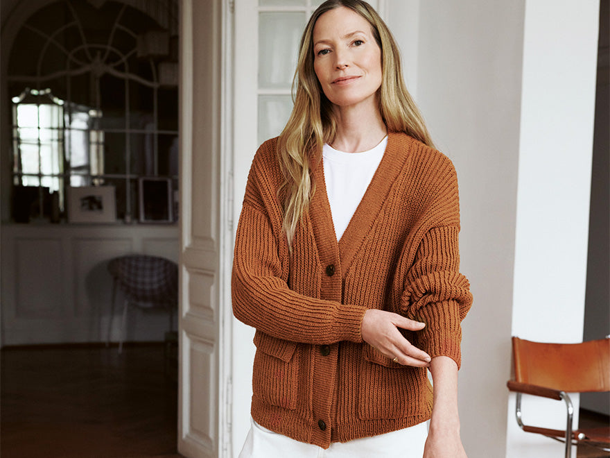 Classic Knit Cardigan, Free Pattern | Handicraft