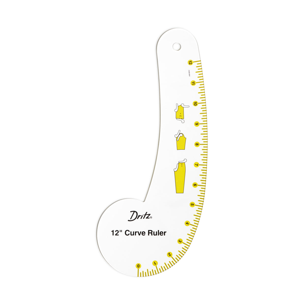 Dritz Design Ruler Trio, 3 Sewing Rulers, Clear | Handicraft