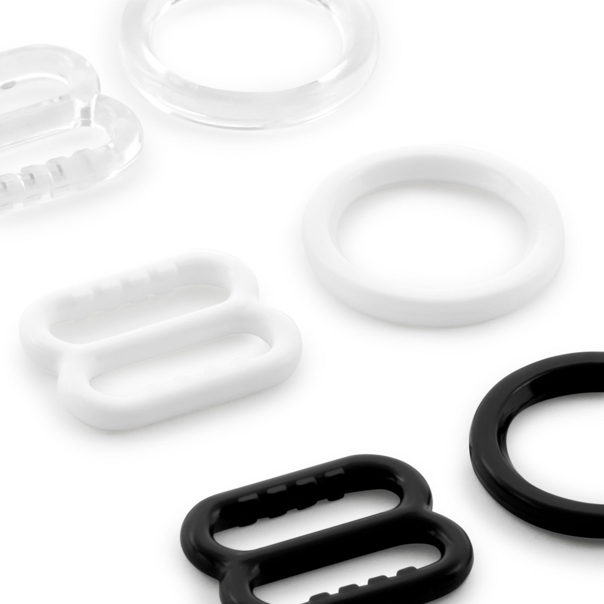 Dritz 3/8 inch Lingerie Strap Slides & Rings, Assorted, 3 Sets | Handicraft