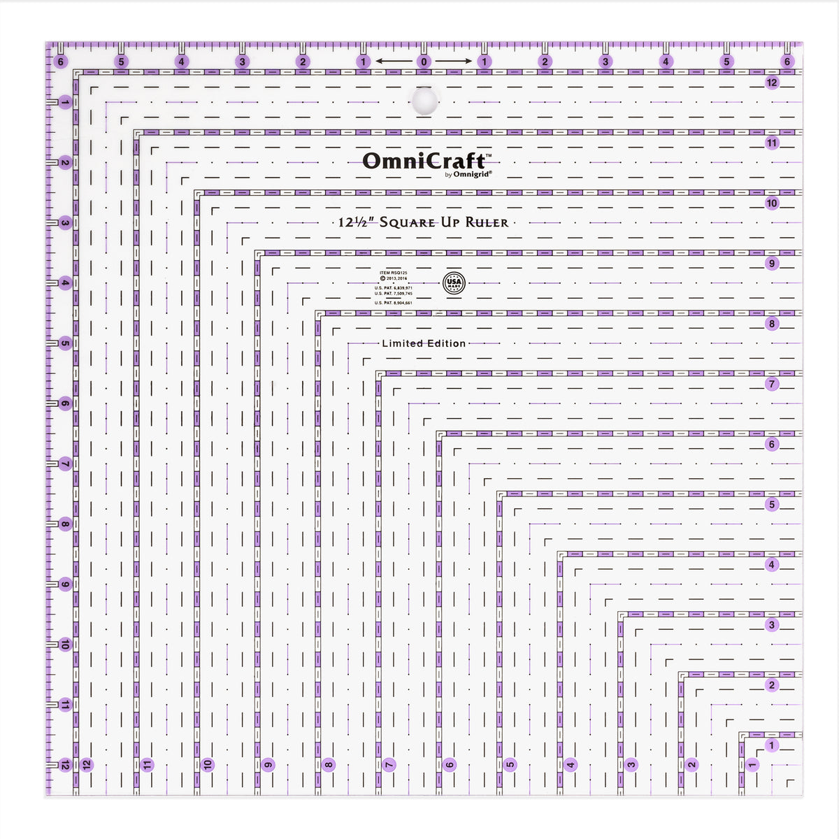 Omnigrid Square Up Ruler, 12-1/2 inch | Handicraft